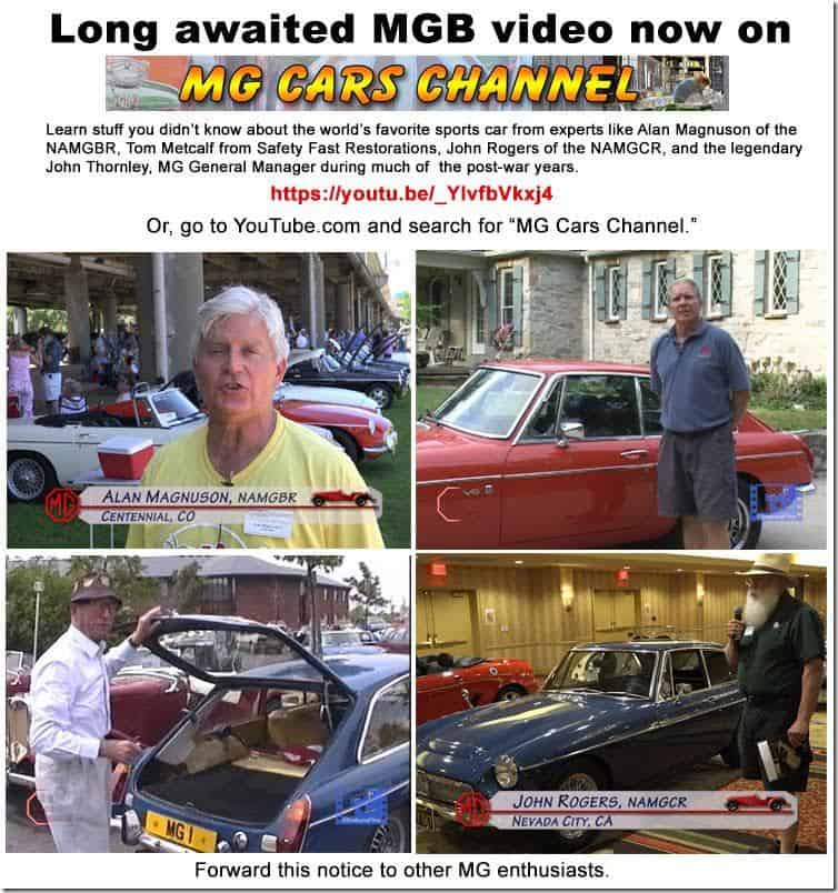 History of the MGB & C - New Video by the MG Channel - Just British